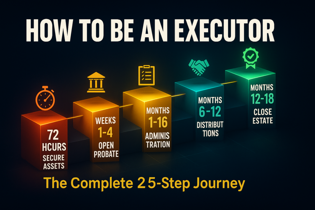 How to Be an Executor: 25-Step Guide From Appointment to Closure - Memorial Merits