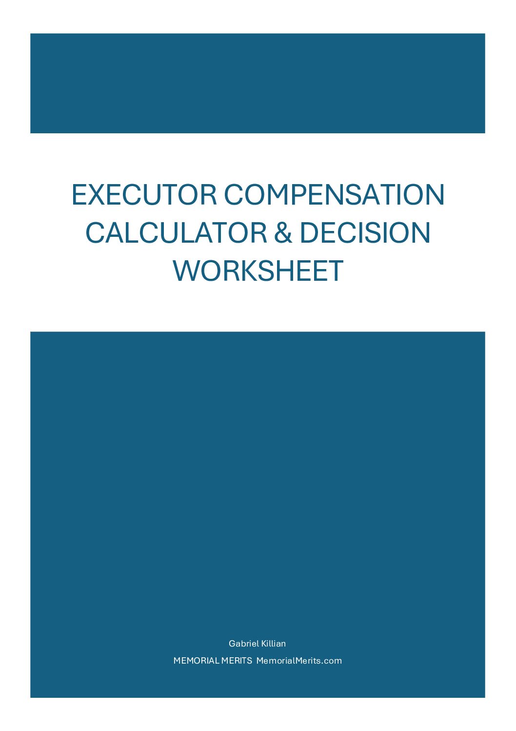 Free Legacy & Estate Planning Downloads | Worksheets, Checklists ...